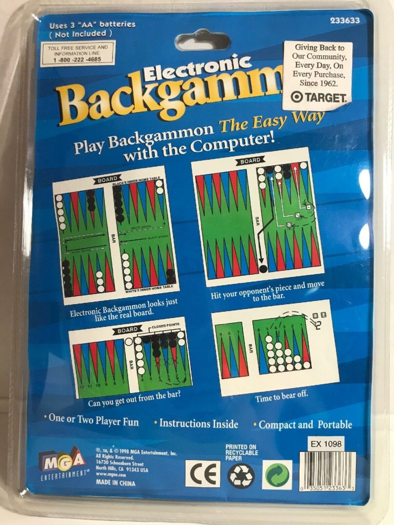 MGA Entertainment Backgammon – Electro-Gammon.net