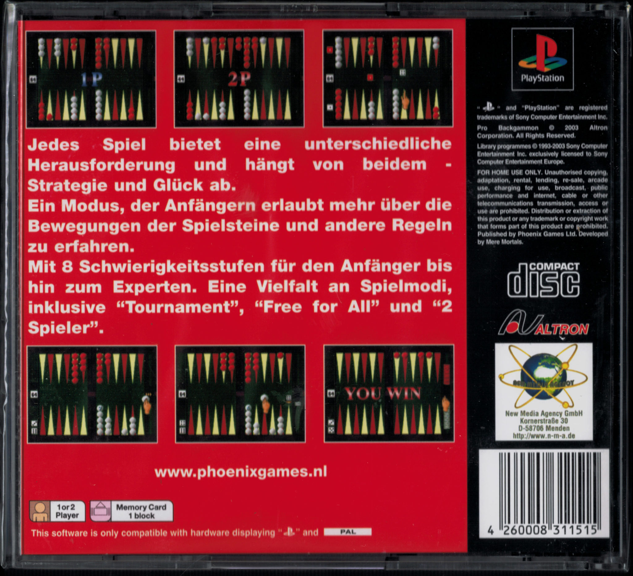 PSX Backgammon Pro – Electro-Gammon.net
