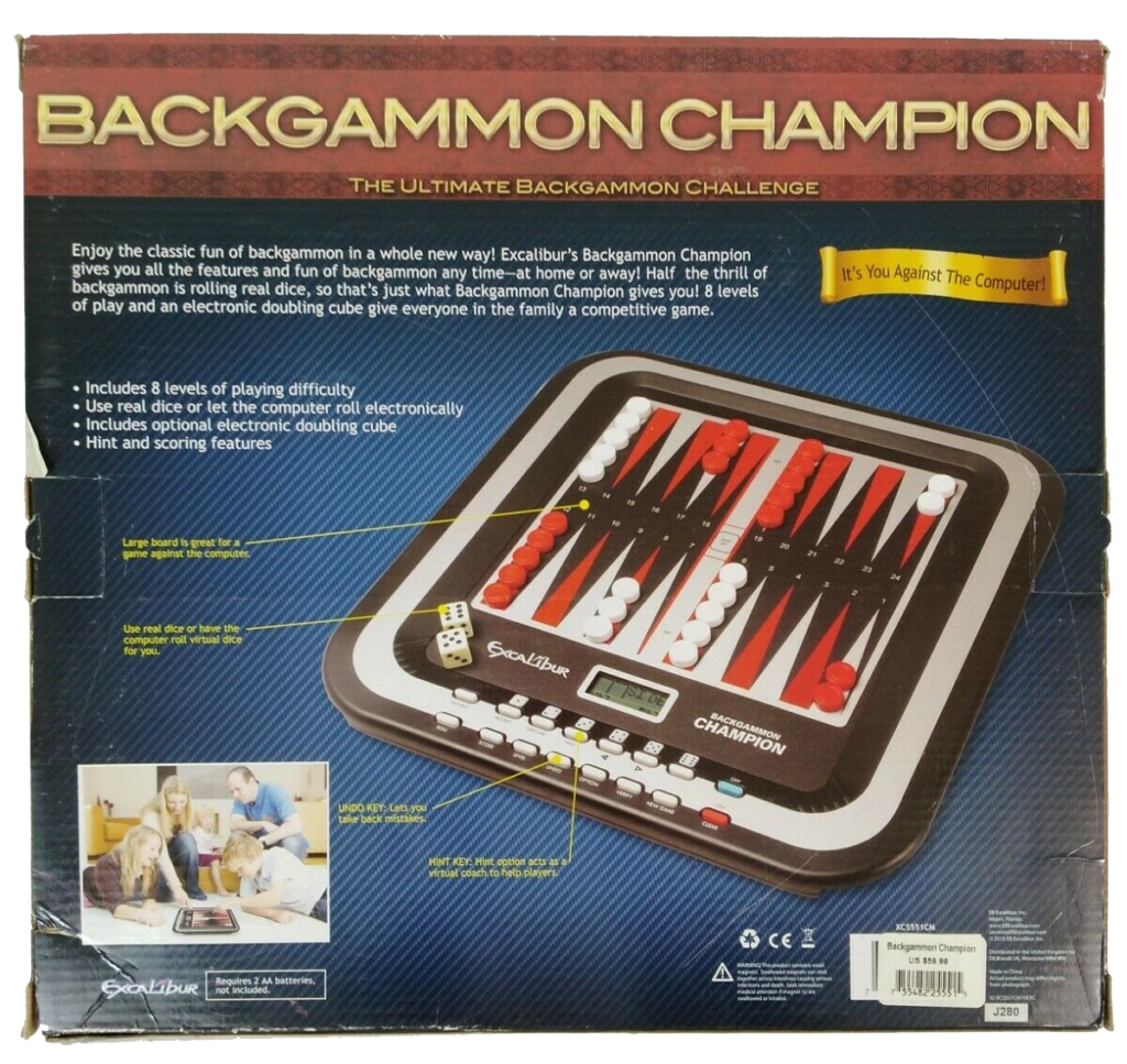 Excalibur Backgammon Champion – Electro-Gammon.net